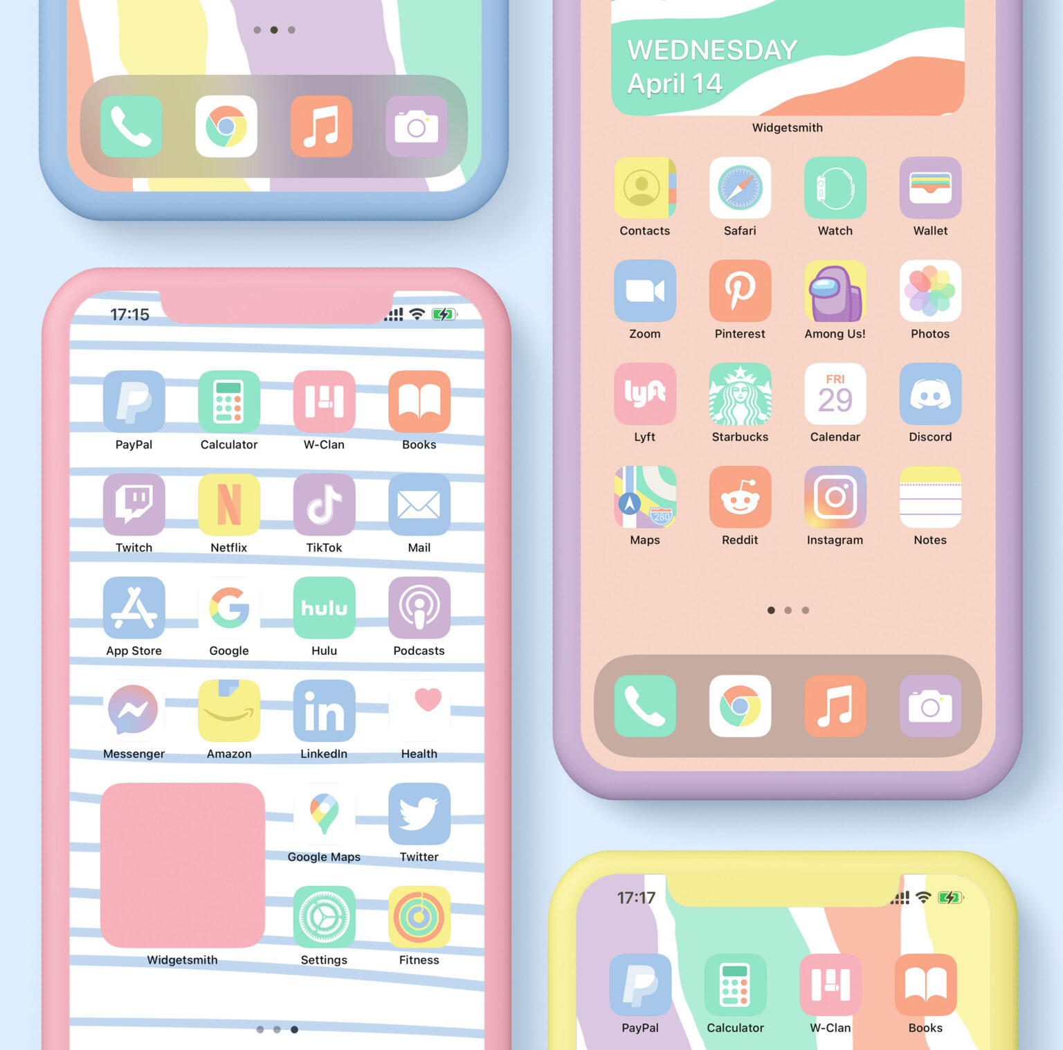 Pastel App Icons iOS 14 Free - Pastel Aesthetic App Icons for iPhone