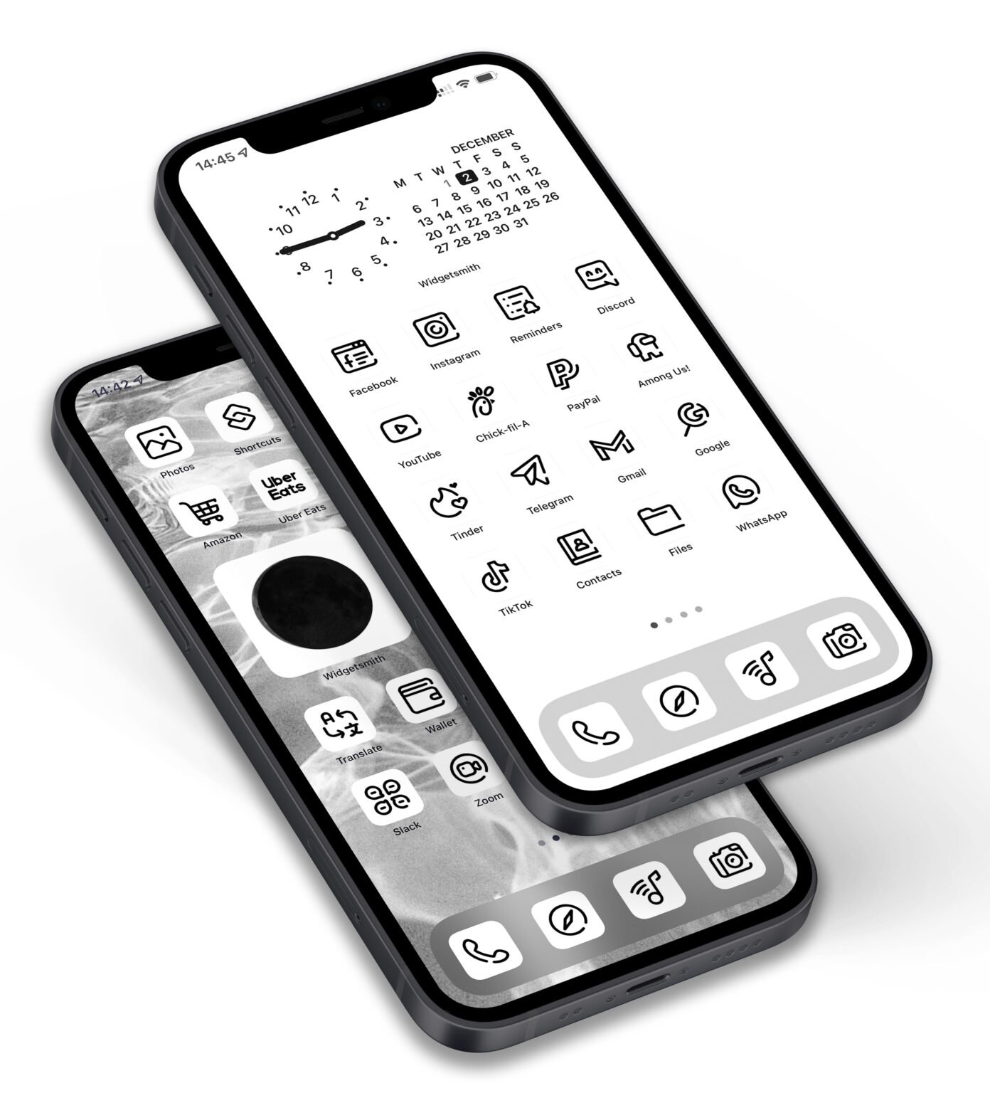 White App Icons for iOS 15 & Android - iPhone White Minimalist App Icons White App Icons for iOS 15 & Android - iPhone White Minimalist App Icons