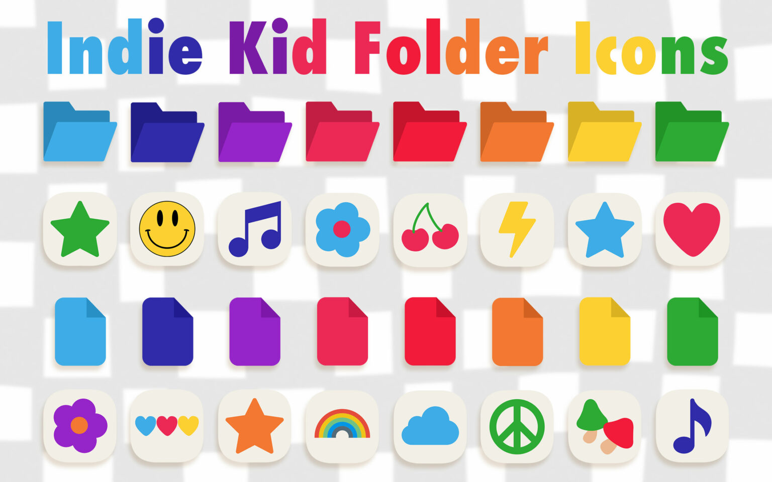 Indie Kid Aesthetic Folder Icons - Free Windows Folder Icons 𓆉