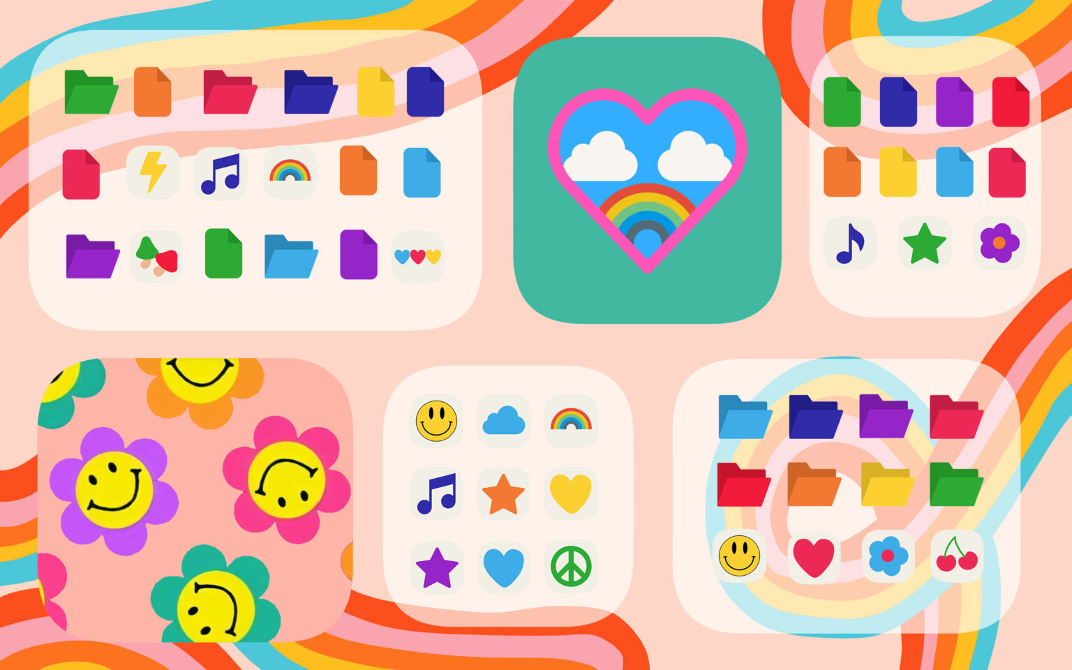 Indie Kid Aesthetic Folder Icons - Free Windows Folder Icons 𓆉