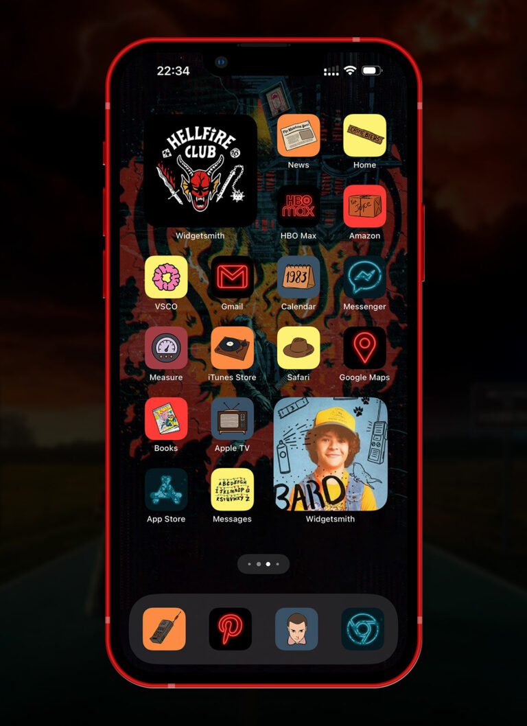 Stranger Things App Icons iOS - Aesthetic App Icons iPhone - Free