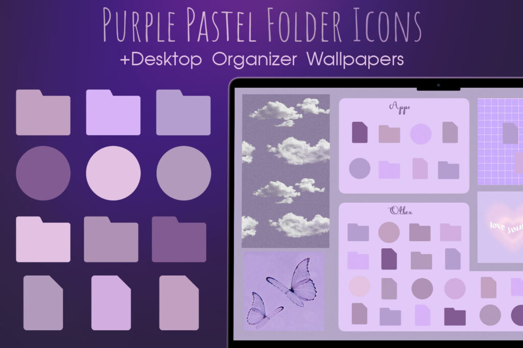 Beige Folder Icons Mac & Windows - Beige Desktop Organizer Wallpaper