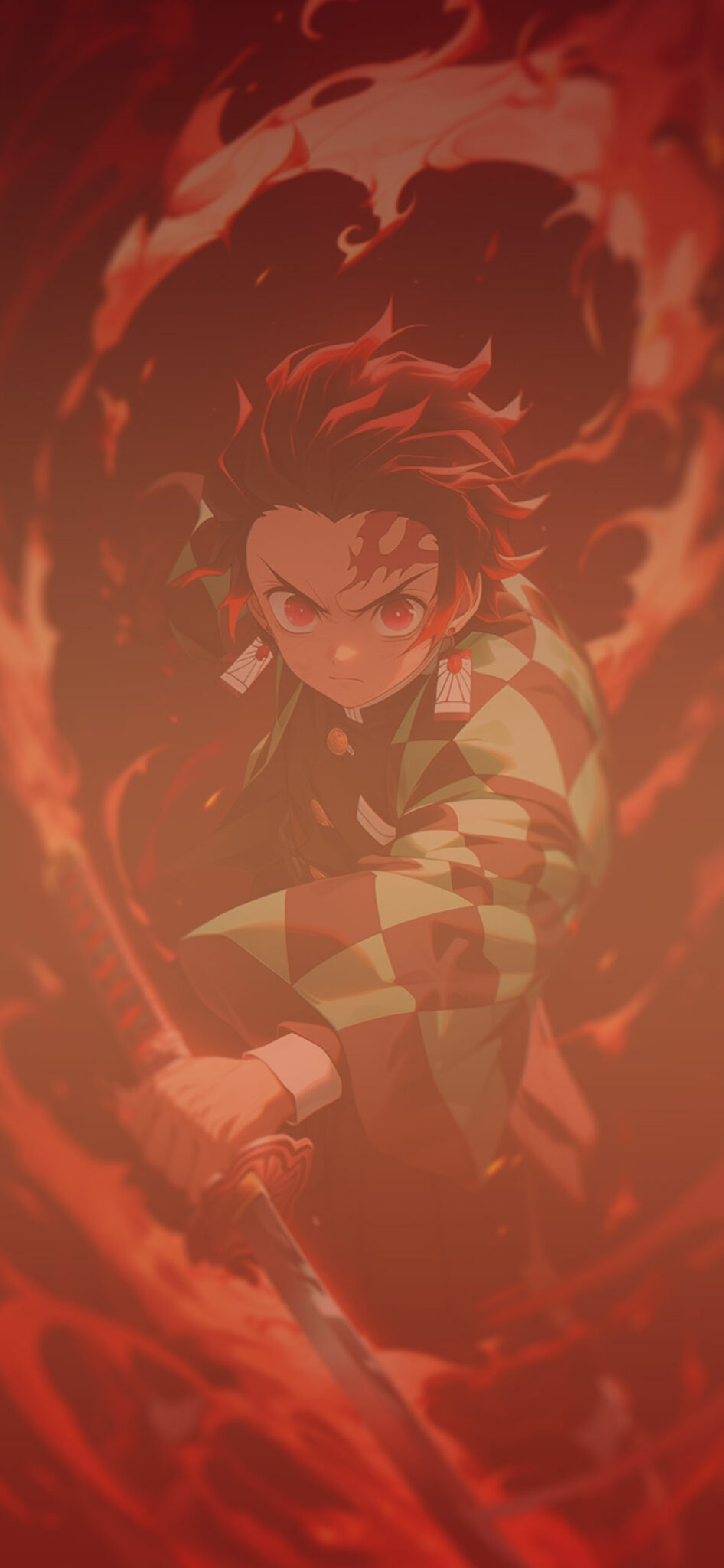 Tanjiro Kamado Dance of the Fire God Wallpaper - Tanjiro Wallpaper