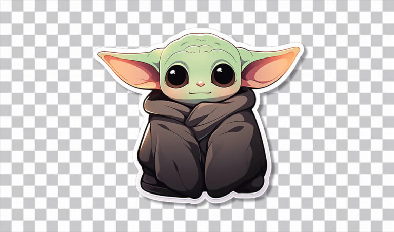Cute Baby Yoda Sticker PNG: Free Grogu from Star Wars - Wallpapers Clan