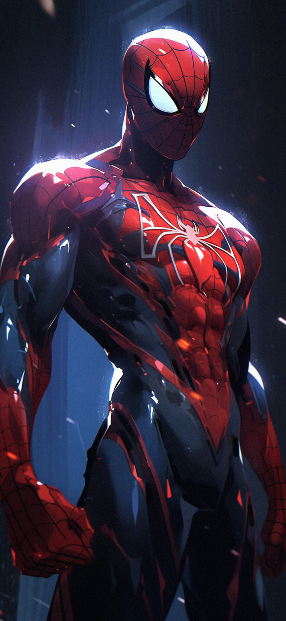 Muscular Spider-Man Dark Art Wallpapers - Cool Marvel Wallpapers