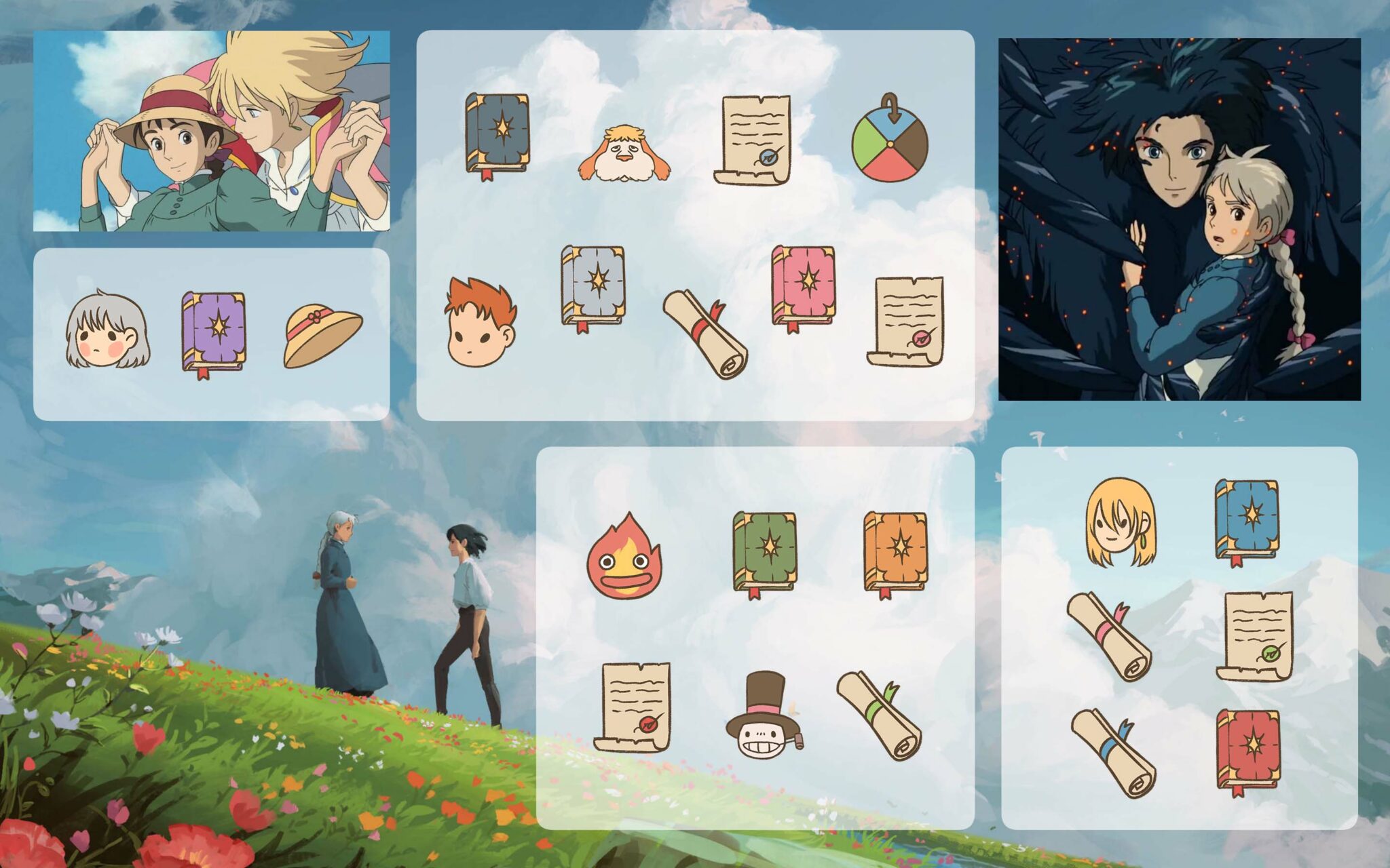 Howl's Moving Castle Folder Icons - Ghibli Windows & Mac Icons