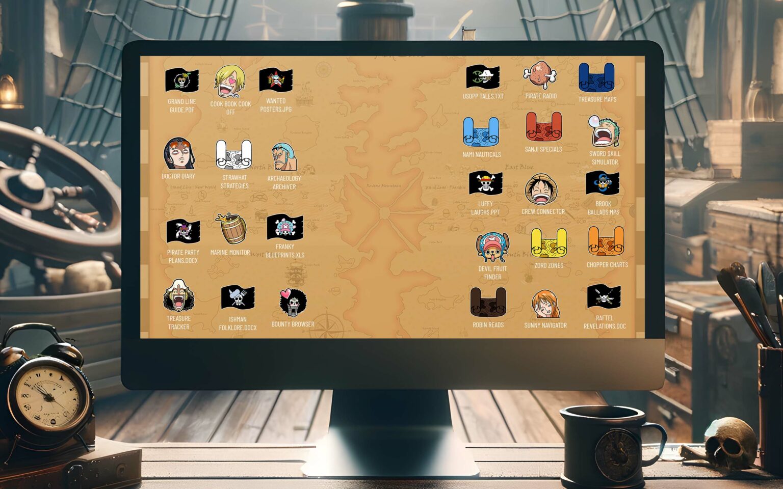 One Piece Folder Icons - Free Anime Windows & Mac Folder Icons