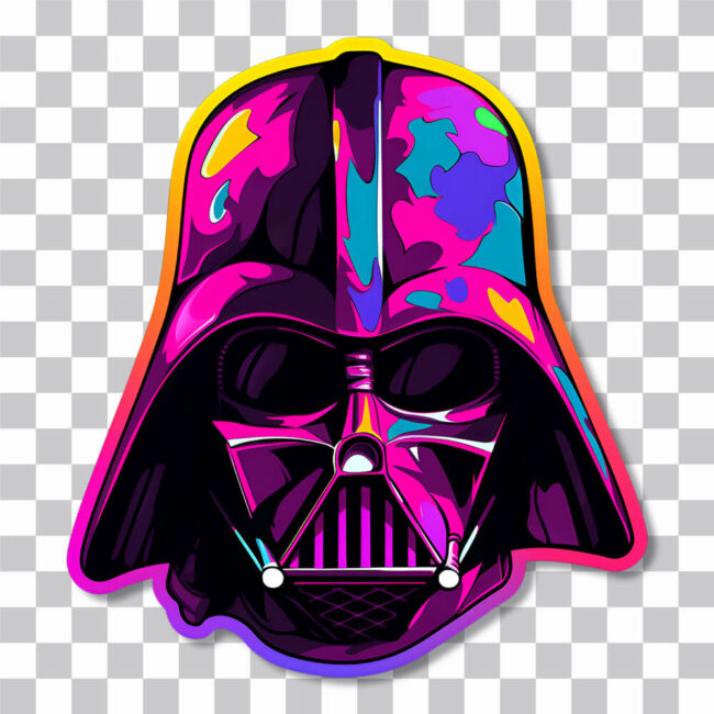 Star Wars Darth Vader Head Cartoon Sticker - Iconic PNG Sticker Star Wars Darth Vader Head Cartoon Sticker - Iconic PNG Sticker