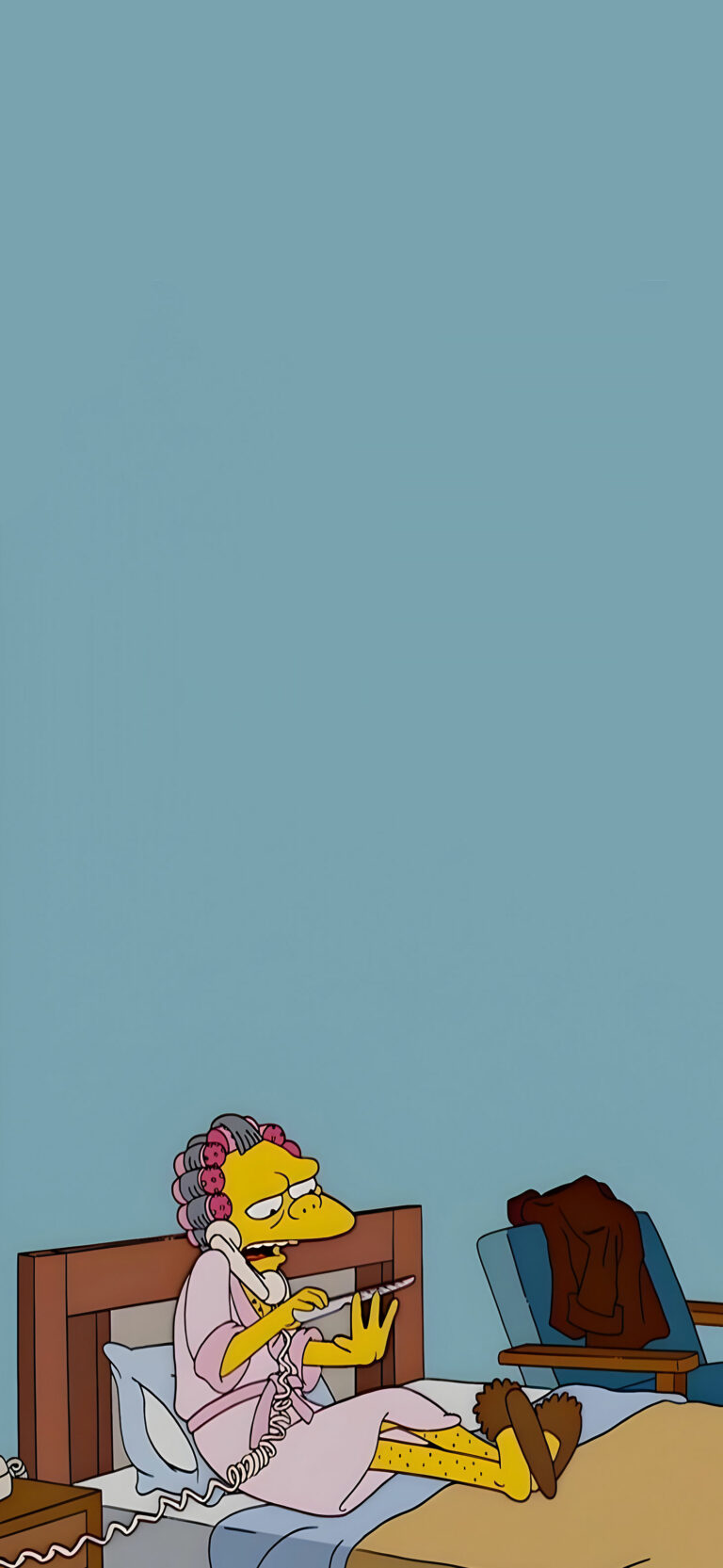 The Simpsons Moe Szyslak Doing Manicure Funny Wallpapers - Wallpapers Clan