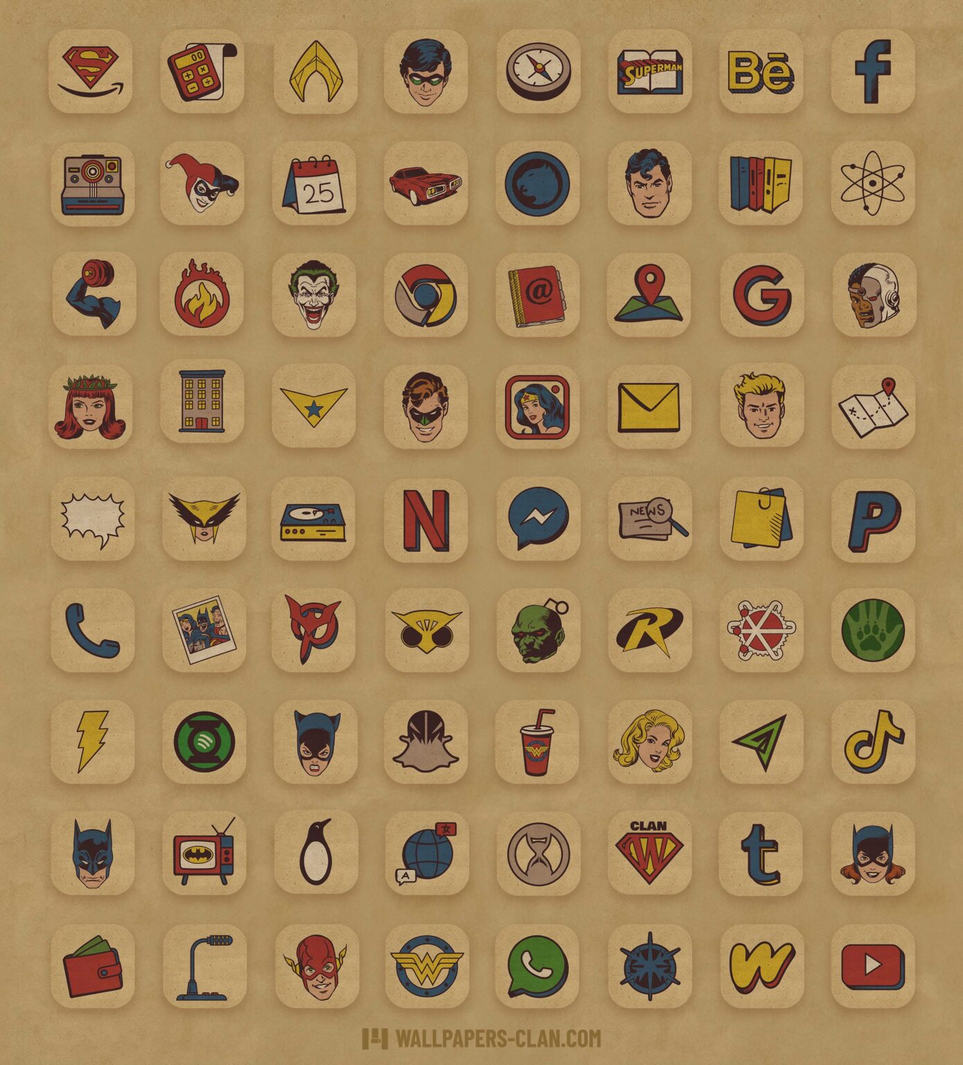 🦸 DC Comics App Icons for iOS & Android - 80+ Free Heroic Icons