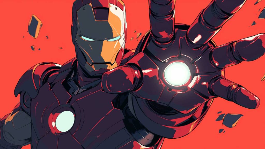 Marvel Iron Man Red Art Desktop Wallpaper - Marvel Wallpaper 4K