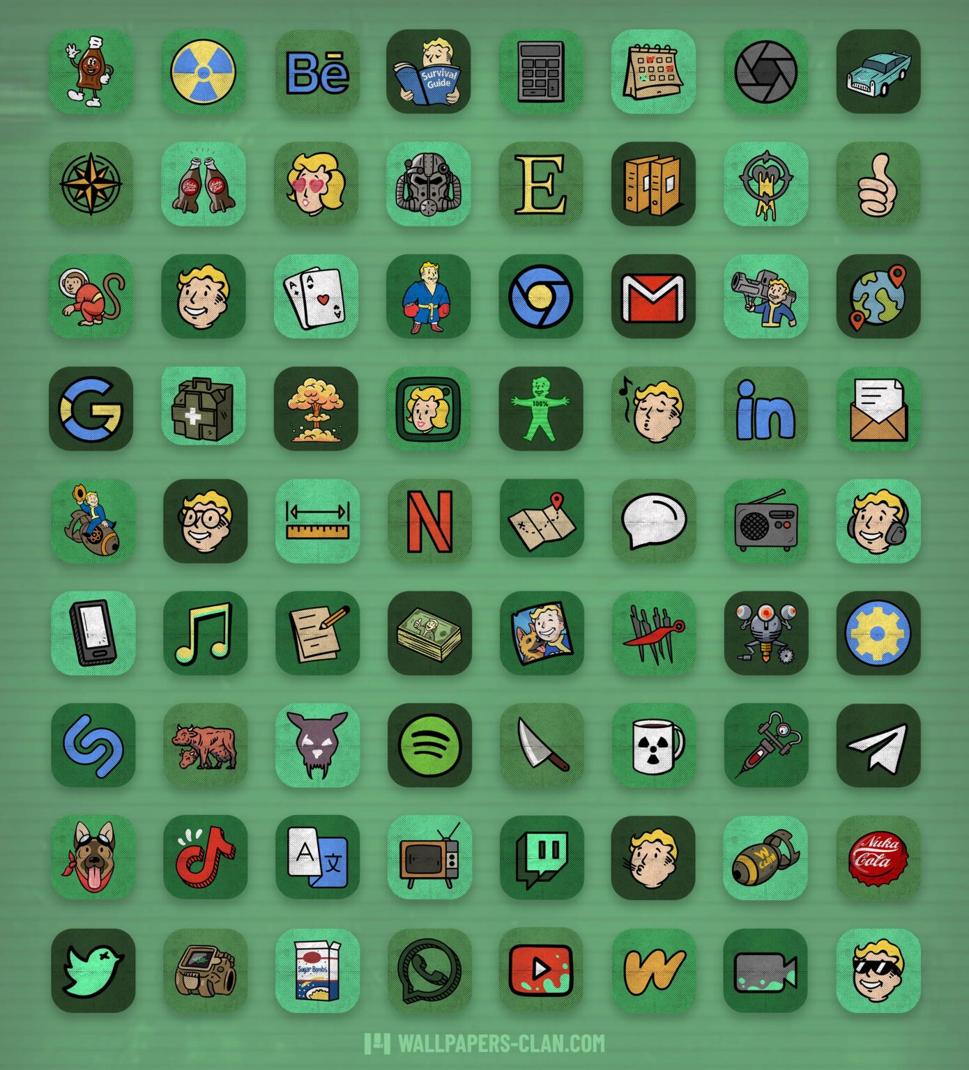 ☢️ Fallout App Icons Pack - Free Download for iOS & Android ...
