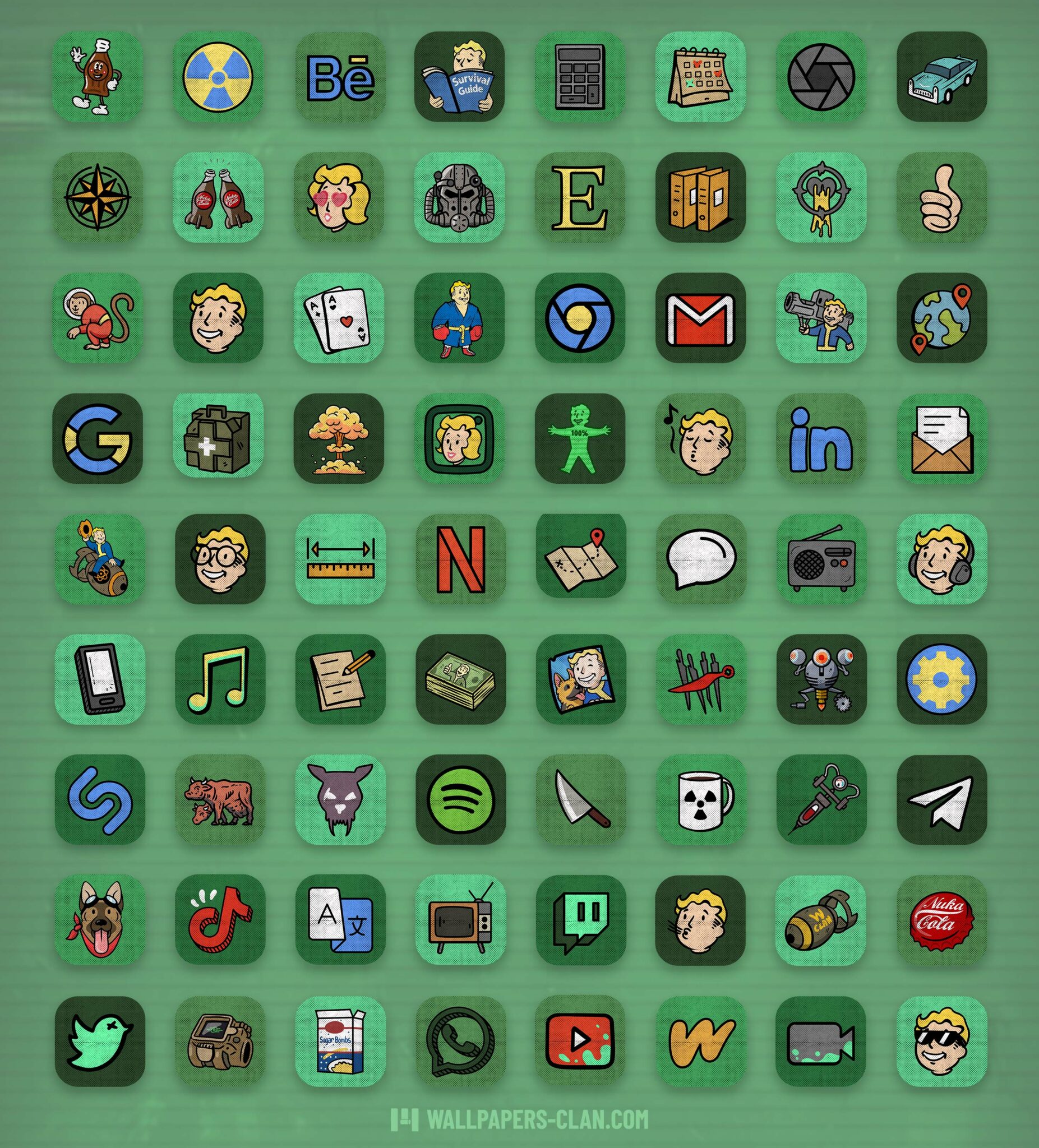 ☢️ Fallout App Icons Pack - Free Download for iOS & Android ...