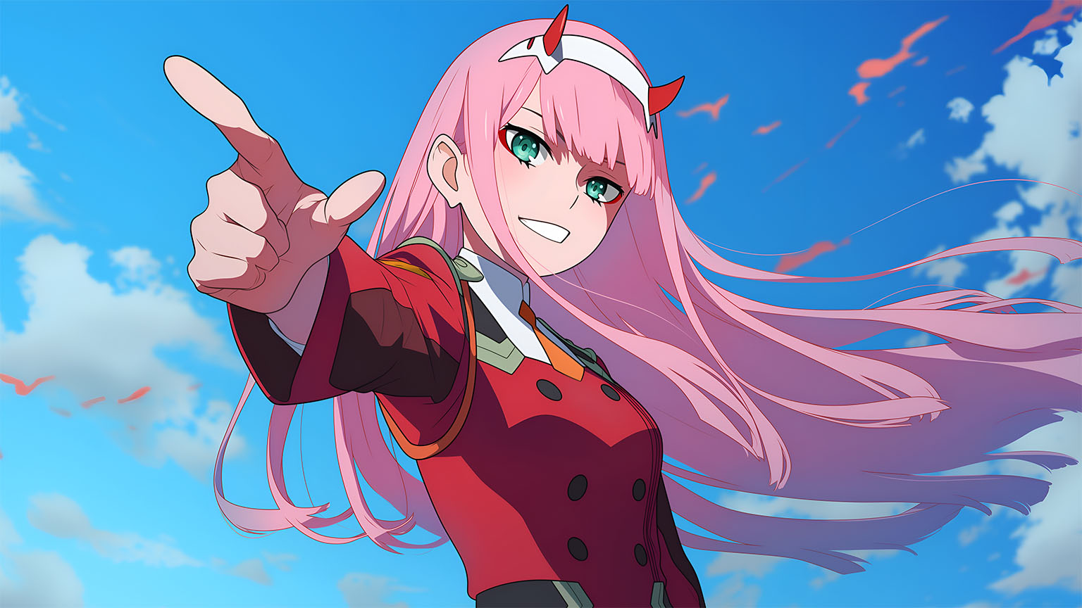 Darling in the Franxx Zero Two Desktop Wallpaper - Download in 4K