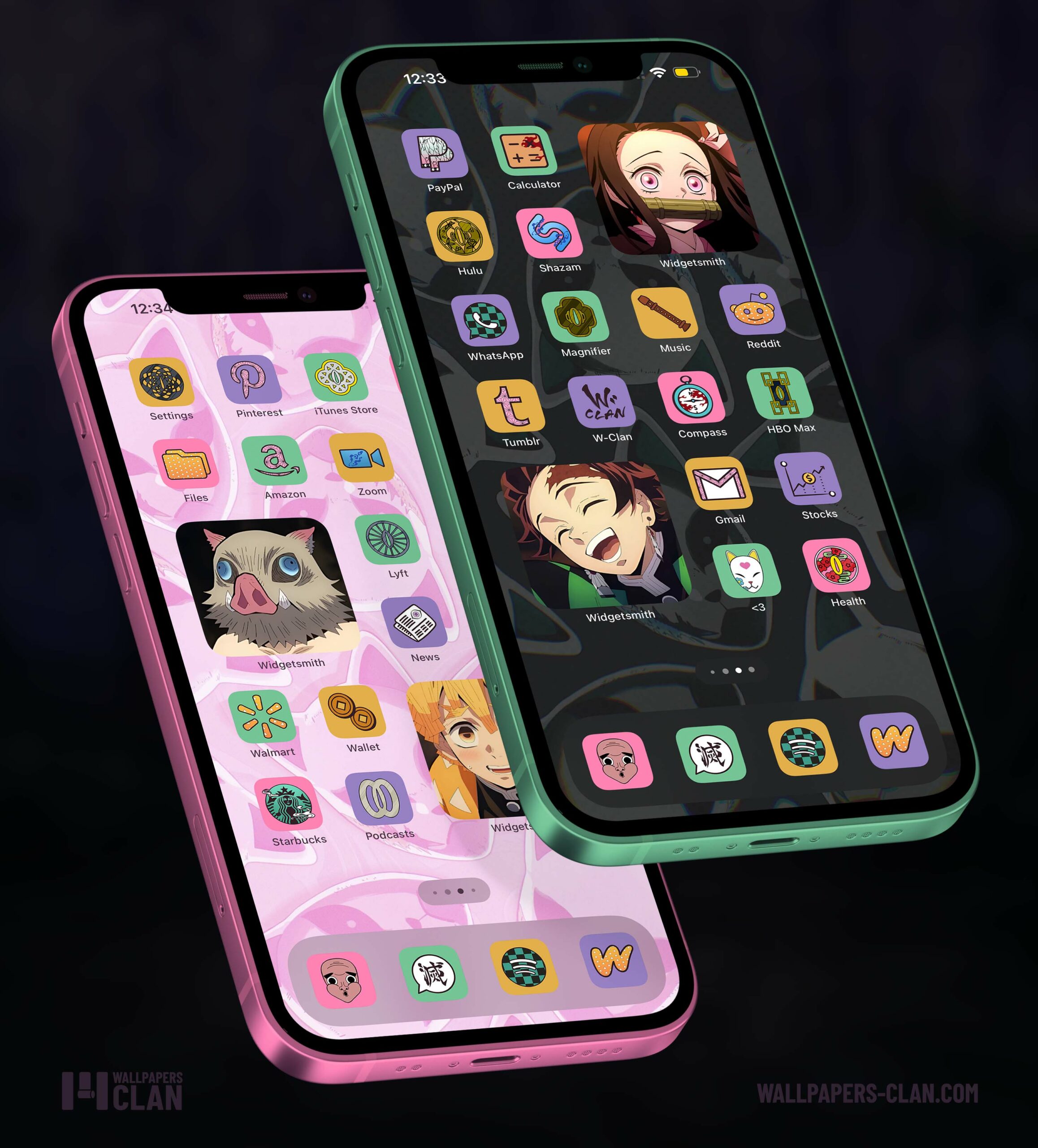 Demon Slayer App Icons ⚔️🌸 | 80+ Free Anime Icons iOS, Android