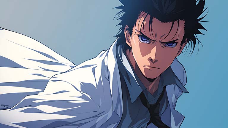 Okabe Rintarou Cool Anime Desktop Wallpaper - Download in 4K