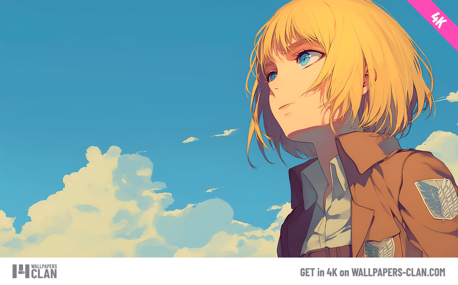 Armin Arlert AOT Sky Desktop Wallpaper - Download in HD & 4K