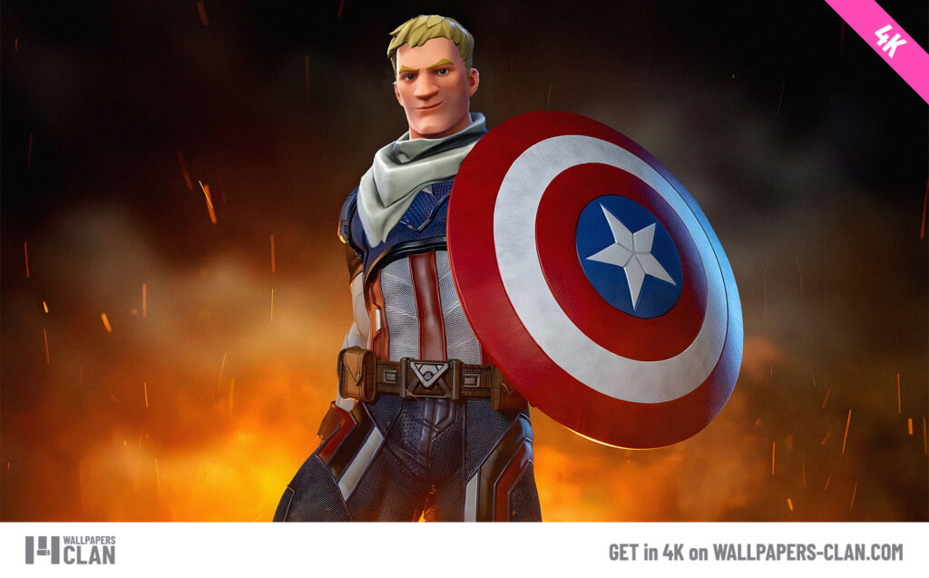Captain America Jonesy Fortnite Desktop Wallpaper - Download 4K