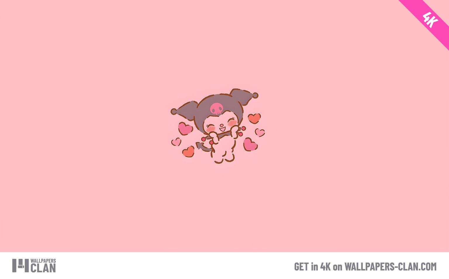 Cute Kuromi Pink Desktop Wallpaper - Download in HD & 4K