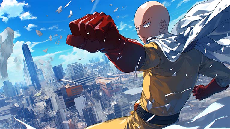 One Punch Man Saitama Action Punch PC Wallpaper - Download 4K