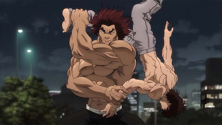 Yujiro Hanma Baki Epic Fight Desktop Wallpaper - Download in 4K