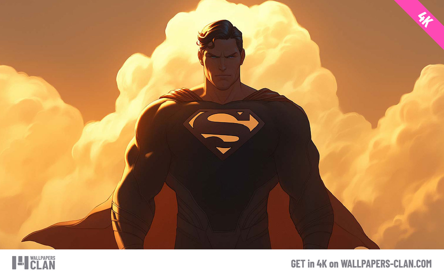 DC Superman & Clouds Desktop Wallpaper - Superman Wallpaper