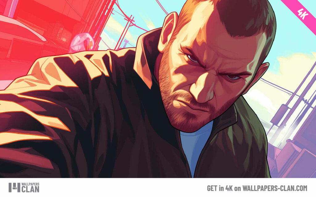 Grand Theft Auto IV Niko Bellic Desktop Wallpaper - GTA Wallpaper