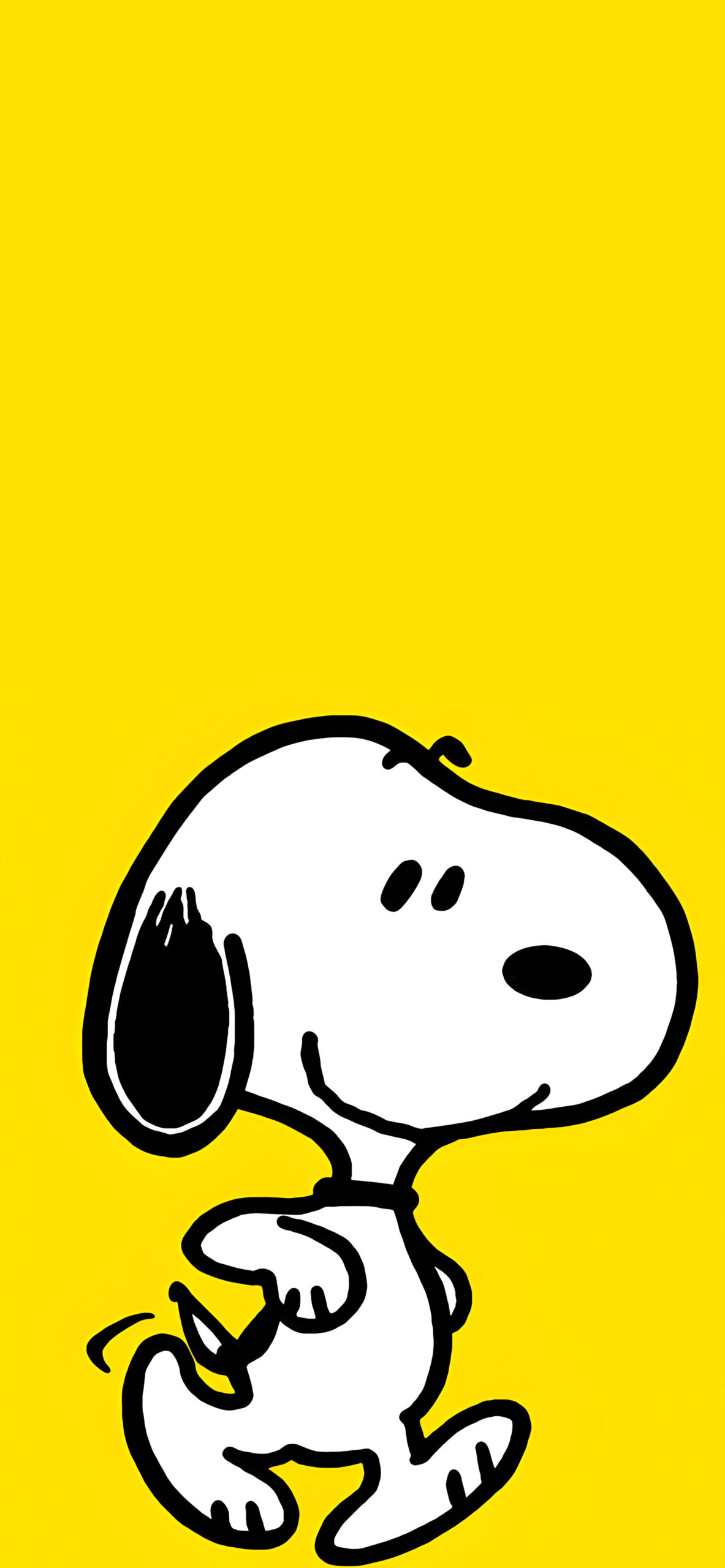 Happy Snoopy Yellow Wallpapers - Adorable Cartoon Wallpapers