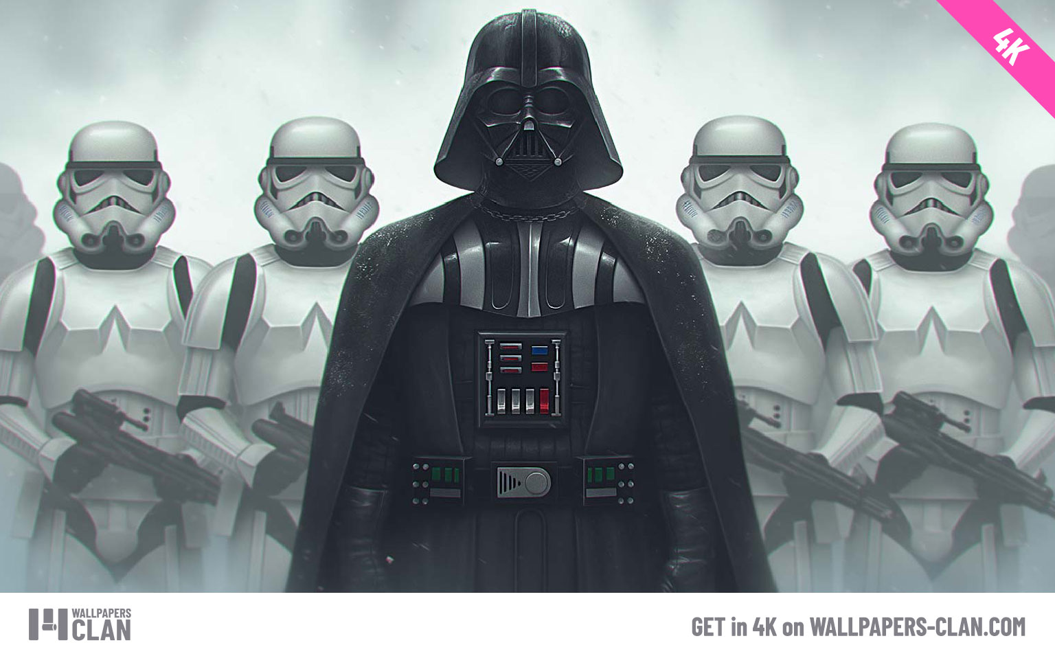 Free Star Wars Stormtroopers & Darth Vader Desktop Wallpaper