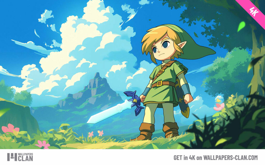 Download The Legend of Zelda Link Cartoon Desktop Wallpaper