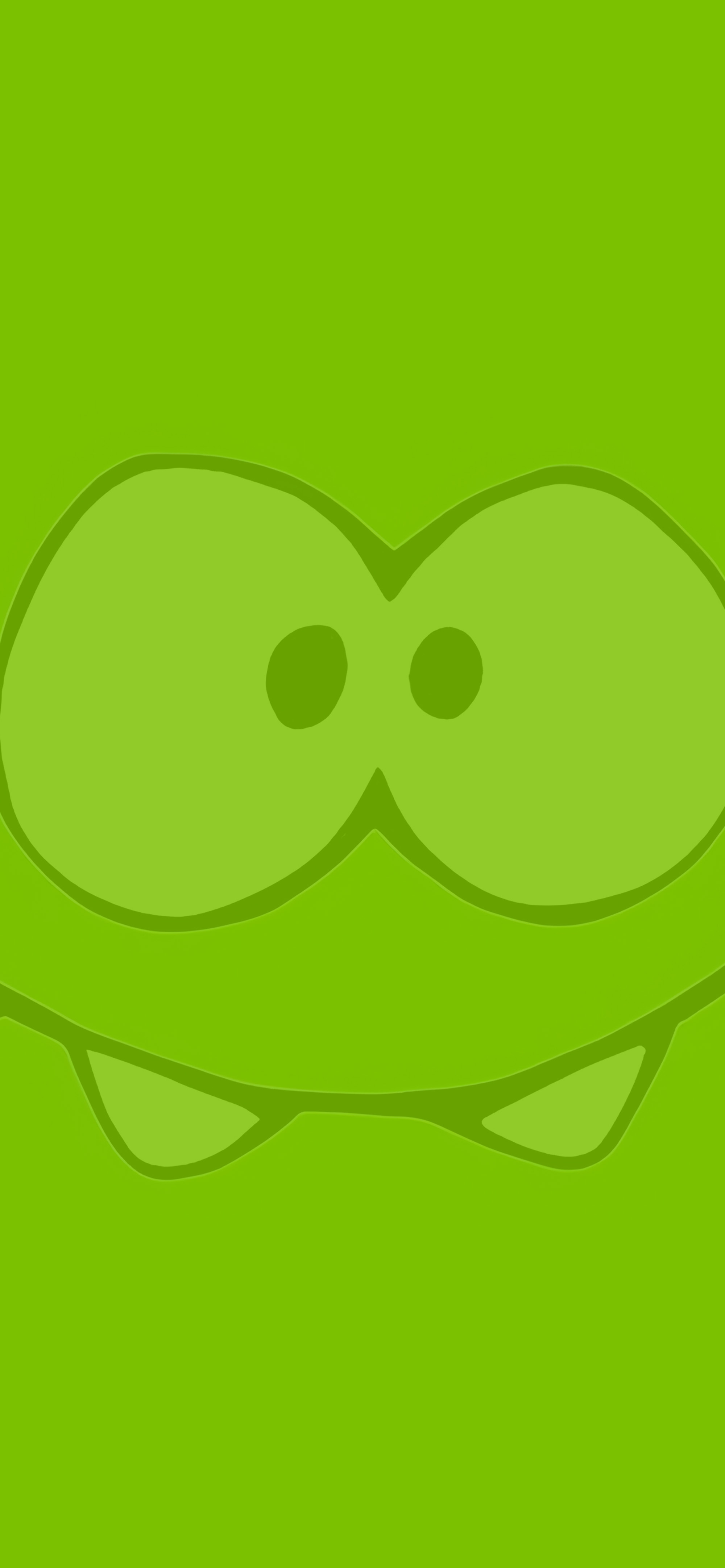 Cut The Rope Om Nom Face Green Wallpapers - Games Wallpaper