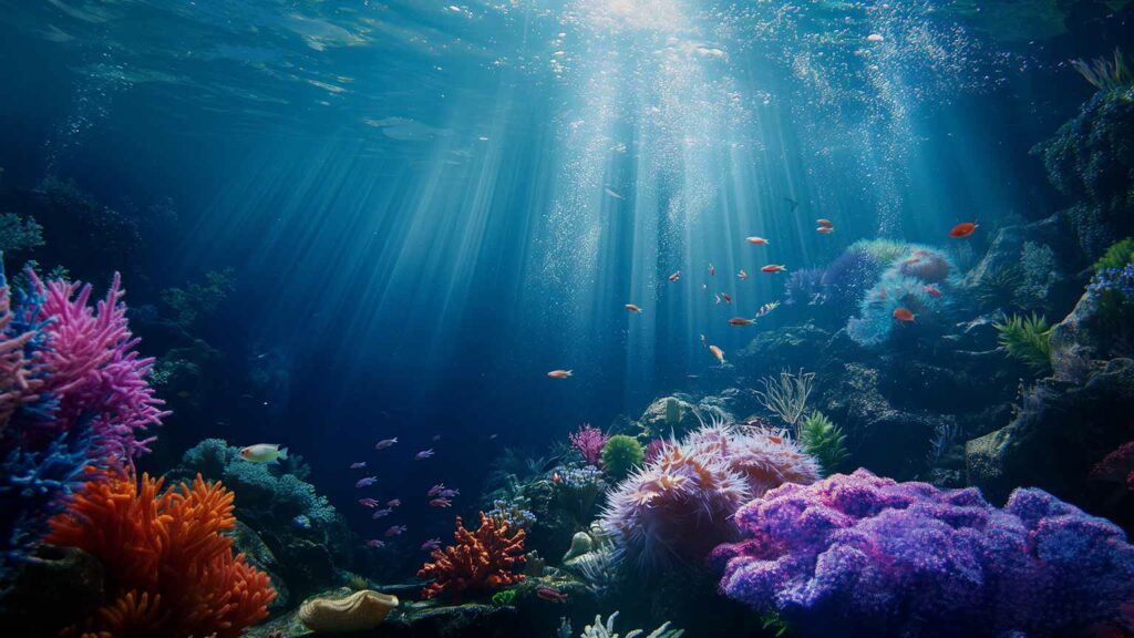 Bubbles Blue Ocean Vibe Desktop Wallpaper - Download in HD & 4K