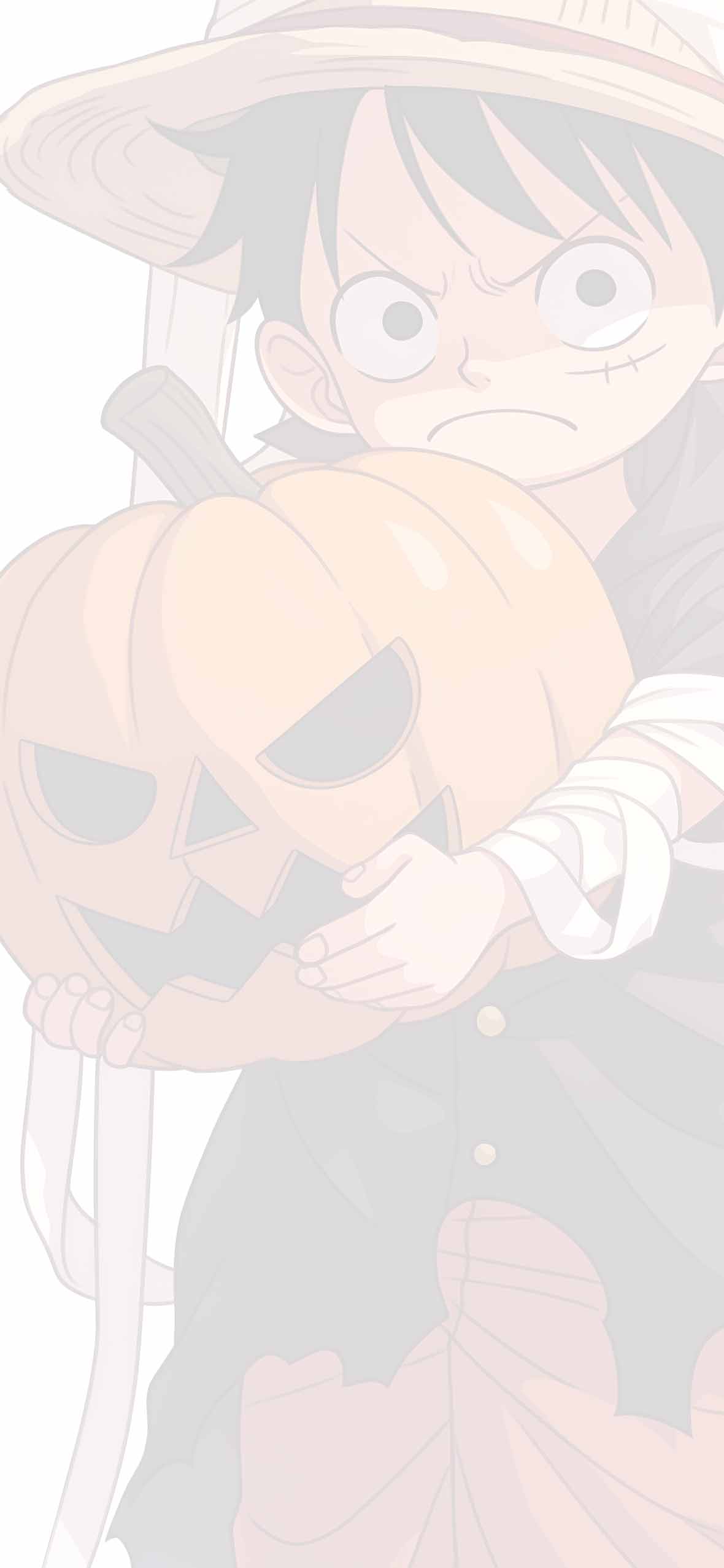 Luffy Holds Pumpkin Halloween One Piece Wallpapers - Wallpapers Clan