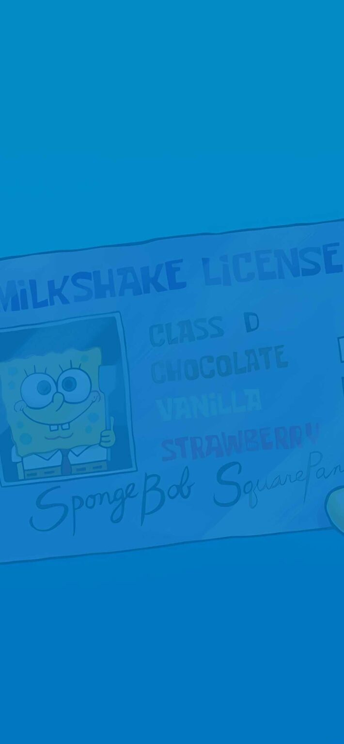 SpongeBob SquarePants Milkshake License Wallpapers - Wallpapers Clan