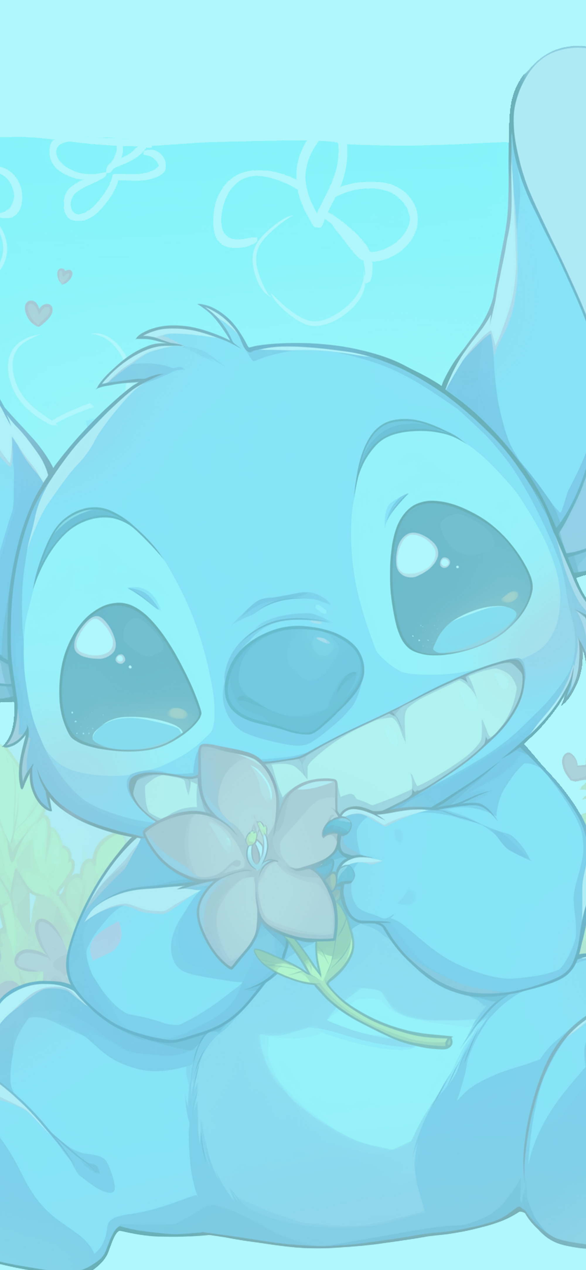 Disney Stitch with Flower Cute Wallpapers - Adorable Wallpapers HD
