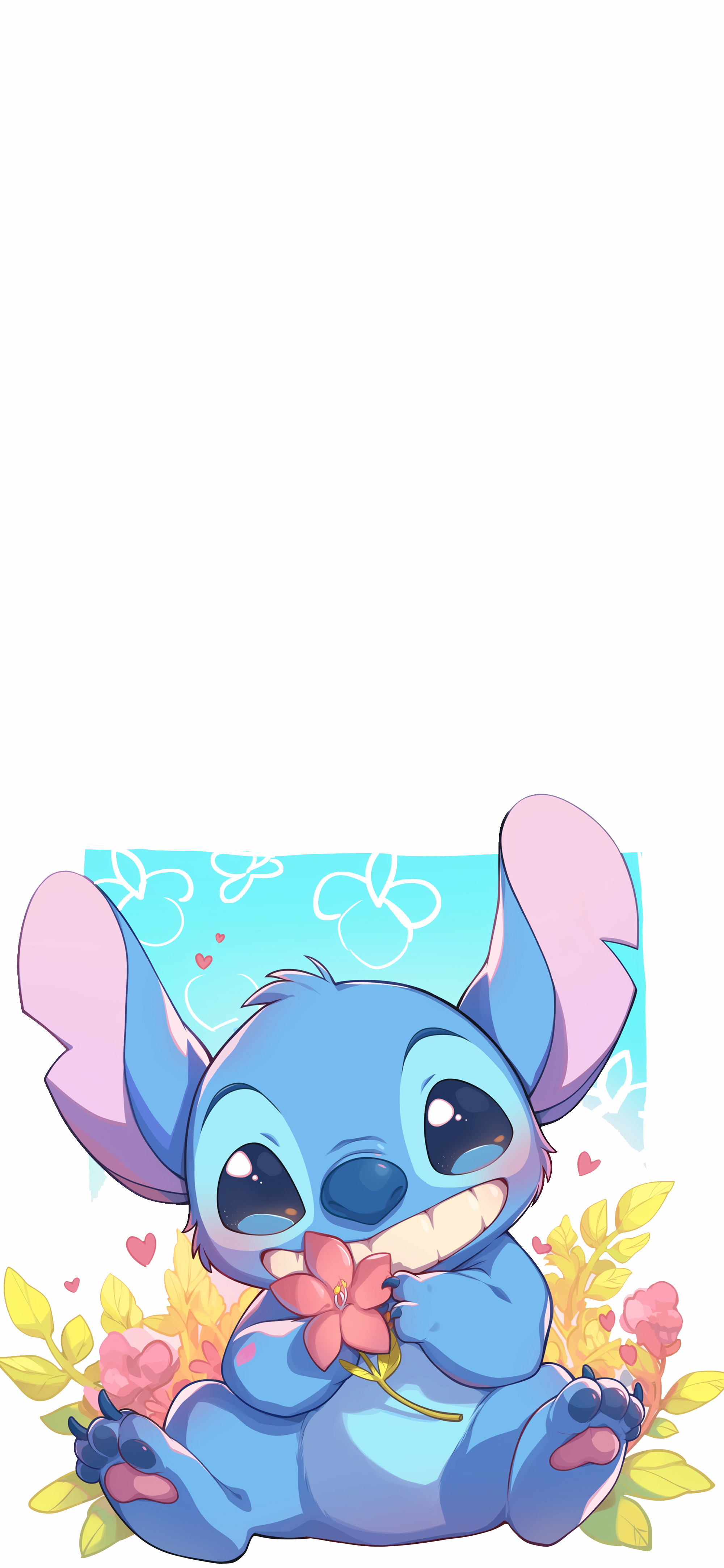 Disney Stitch With Flower Cute Wallpapers Adorable Wallpapers Hd