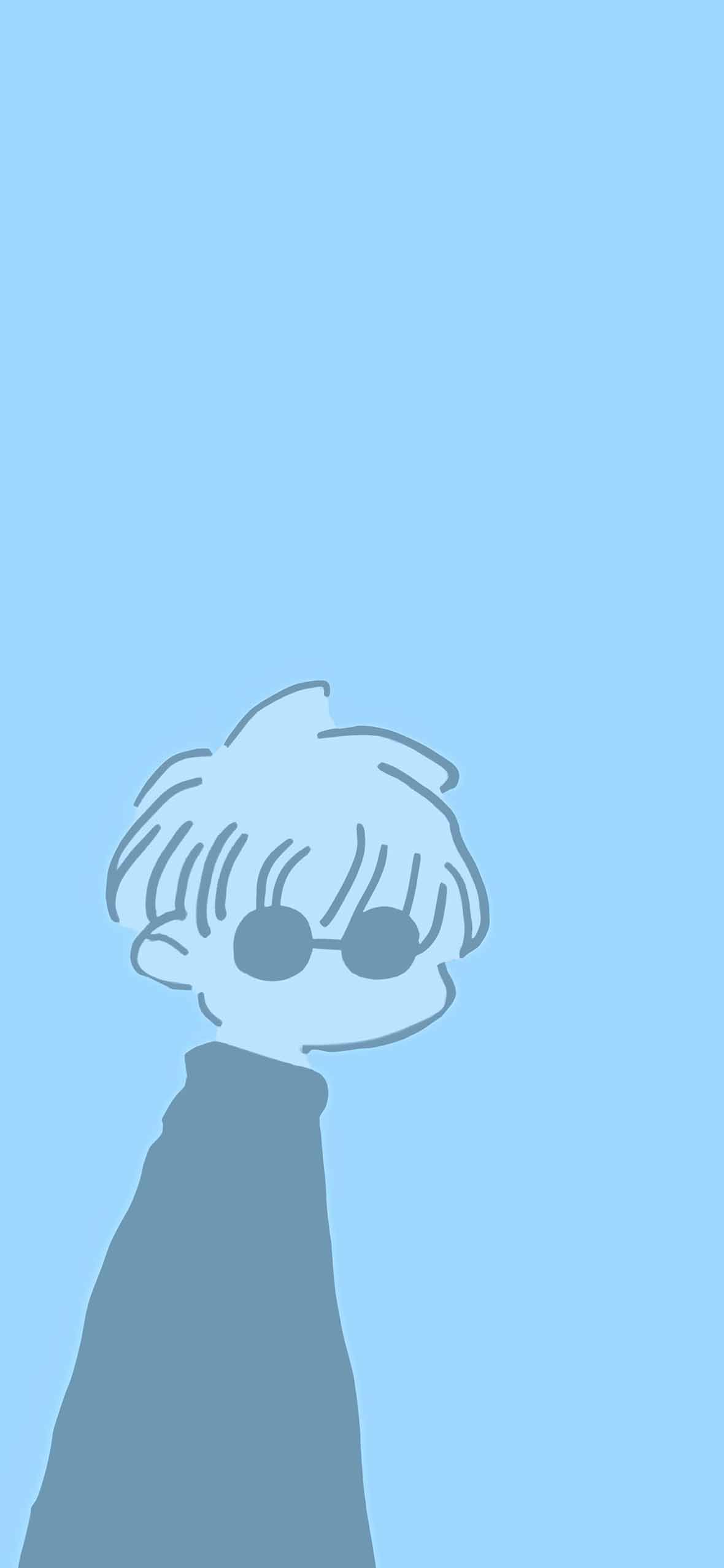 Funny Satoru Gojo Minimalist Wallpapers - JJK Phone Wallpapers