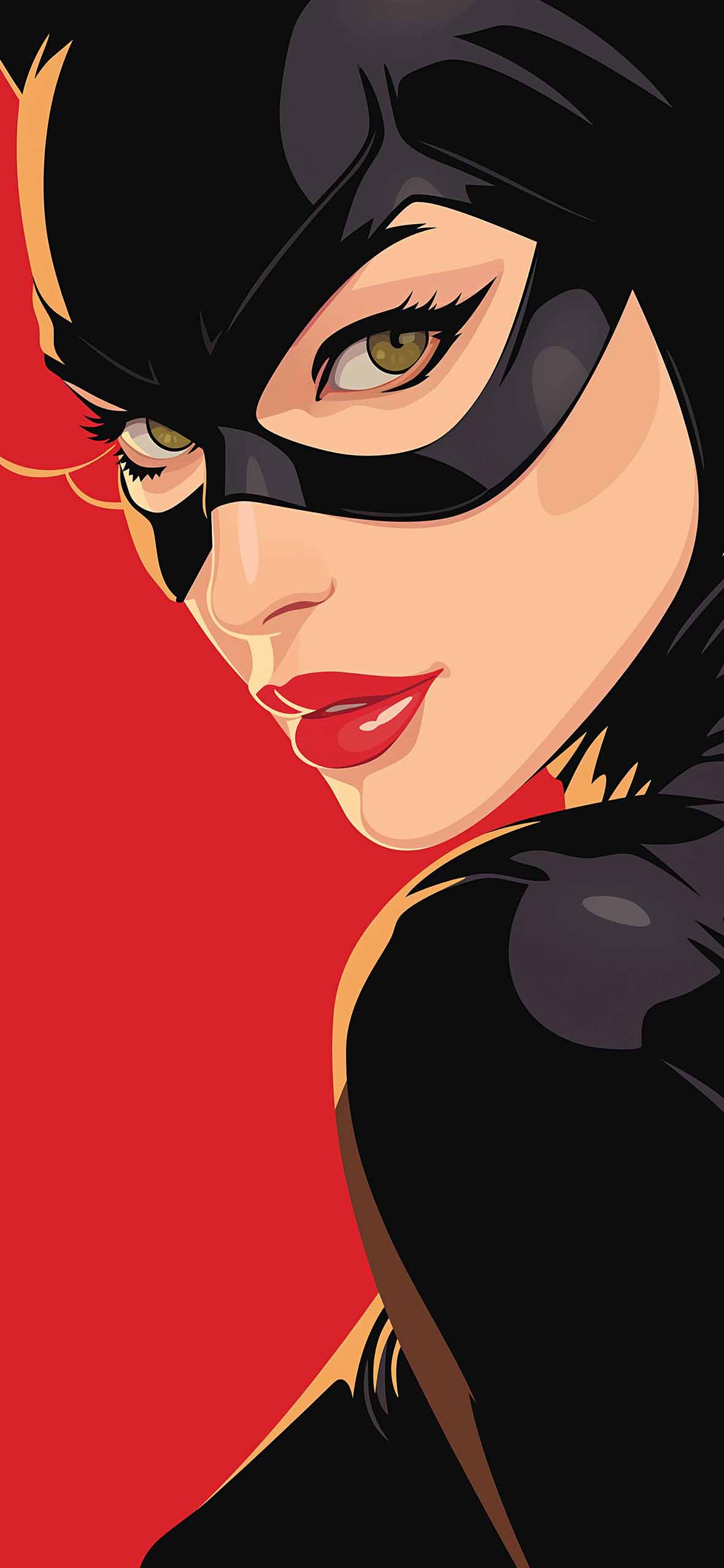 Catwoman Bold Iconic Wallpapers - Minimalist iPhone Wallpapers