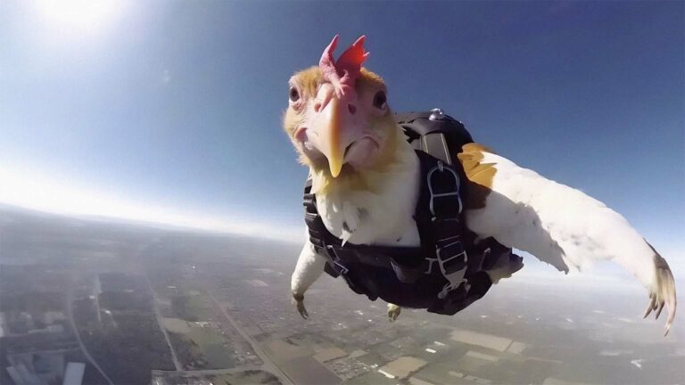 Chicken Goofy Ahh Desktop Wallpaper - Meme Desktop Background