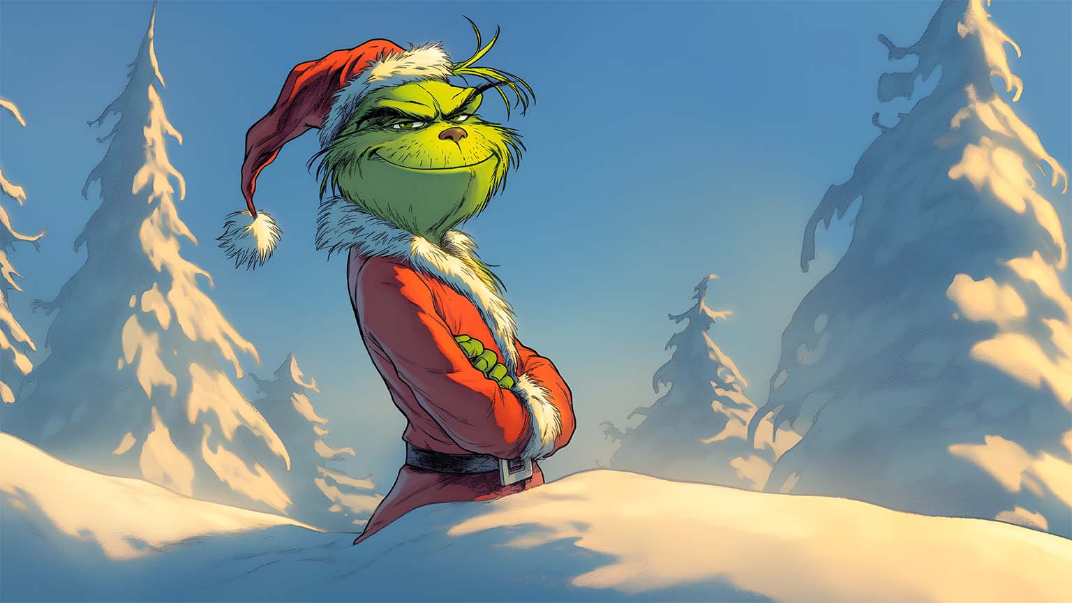 Grinch Holiday Mischief Desktop Wallpaper - Download in HD & 4K