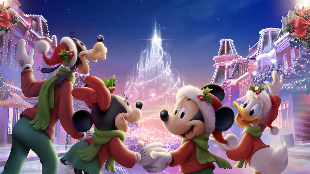 Happy Disney Christmas Desktop Wallpaper - 4K Free Download