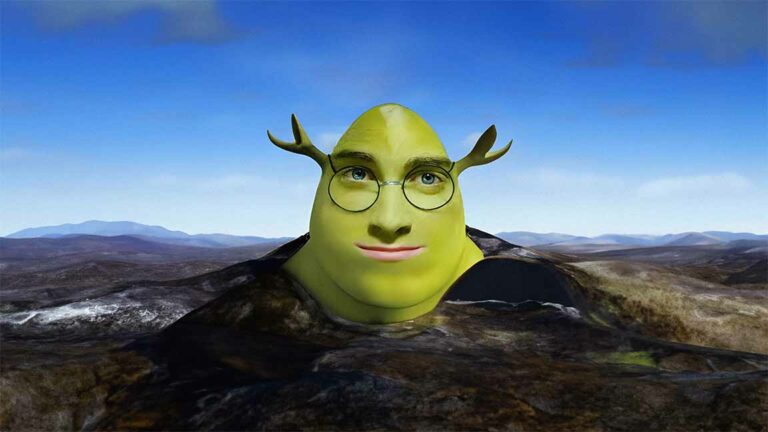 Shrek Wazowski Goofy Ahh Desktop Wallpaper - Meme Wallpaper