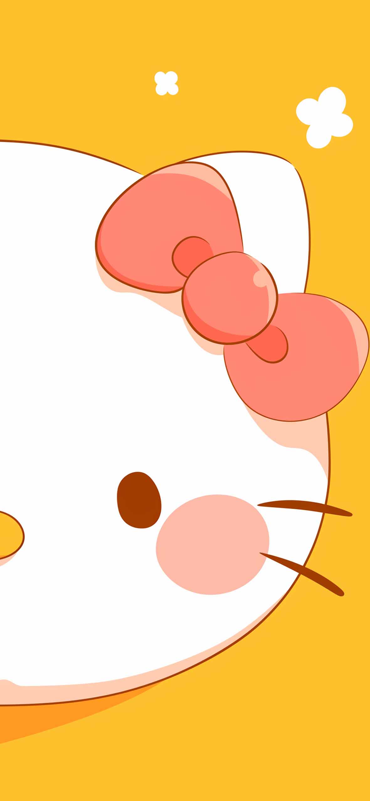 Hello Kitty Dual Cute Face Matching Wallpapers - Kawaii Wallpaper