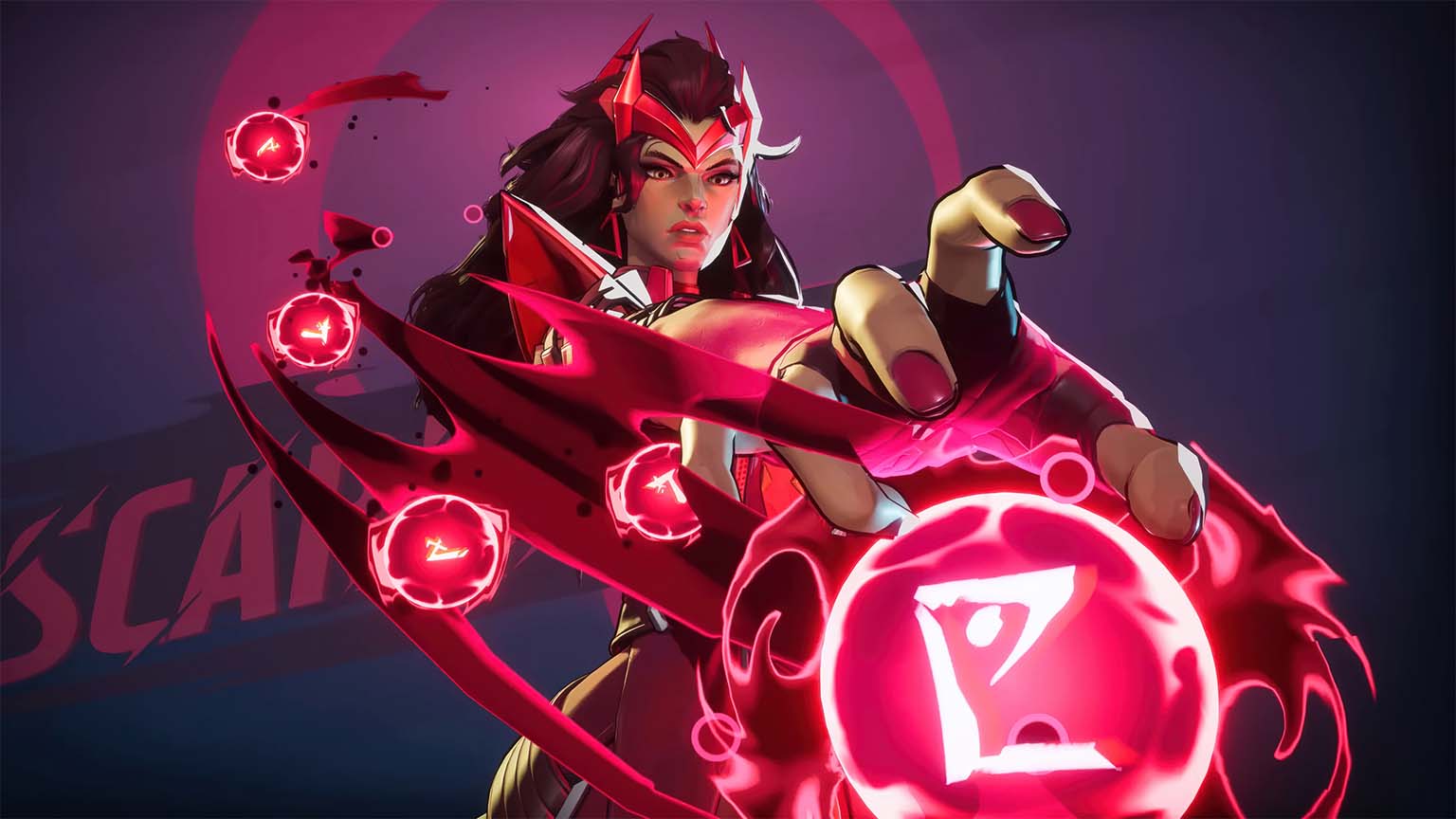 Scarlet Witch Marvel Rivals Desktop Wallpaper - Marvel Wallpaper