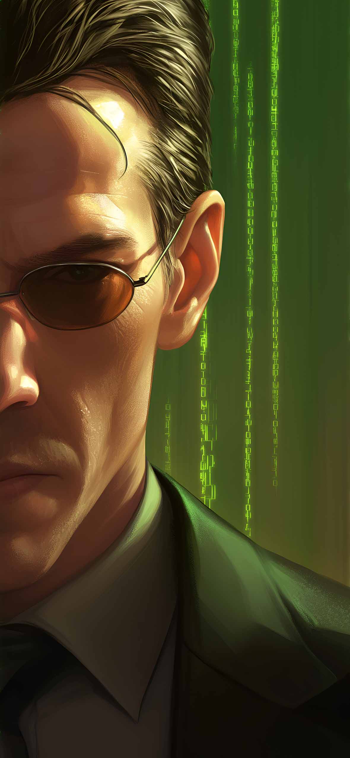 Neo vs. Agent Smith Matrix Matching Wallpapers - iPhone Wallpaper