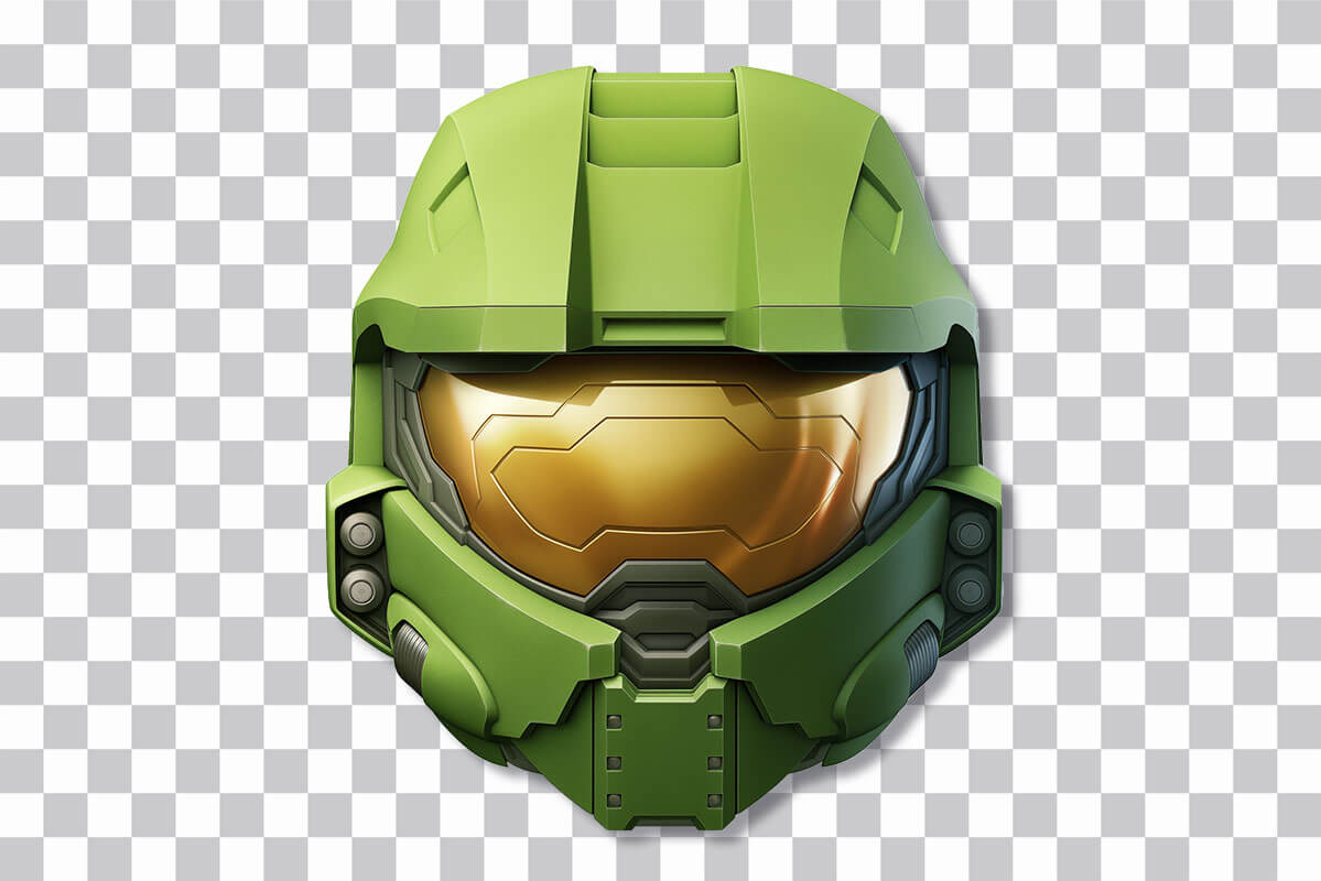 Aesthetic Green Master Chief Helmet Sticker - Free PNG Sticker