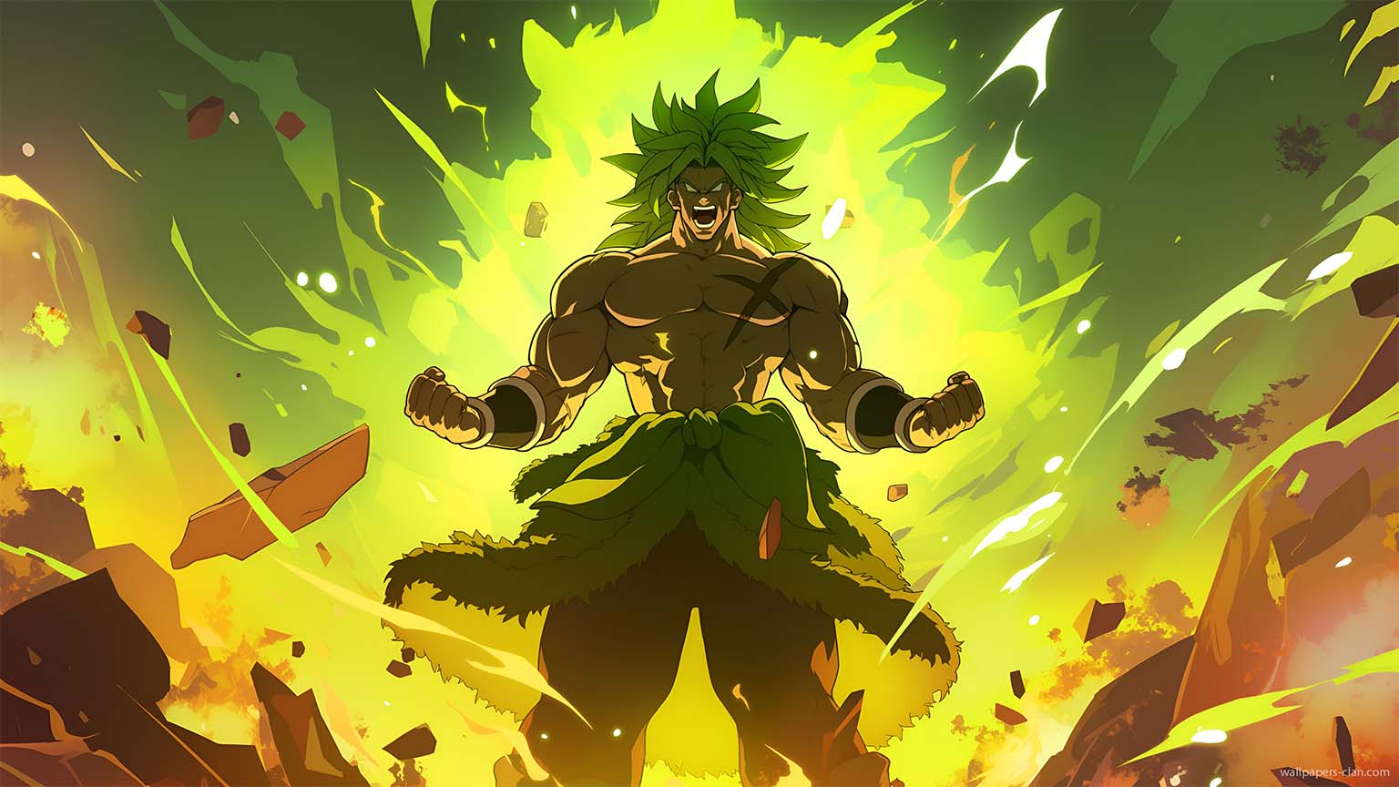 Broly Power Up PC Wallpaper 4K - Free Dragon Ball Wallpaper 4K