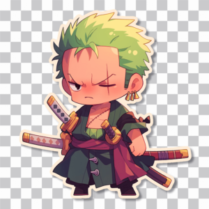 One Piece Zoro Glowing Eye Sticker PNG Download - Free Stickers