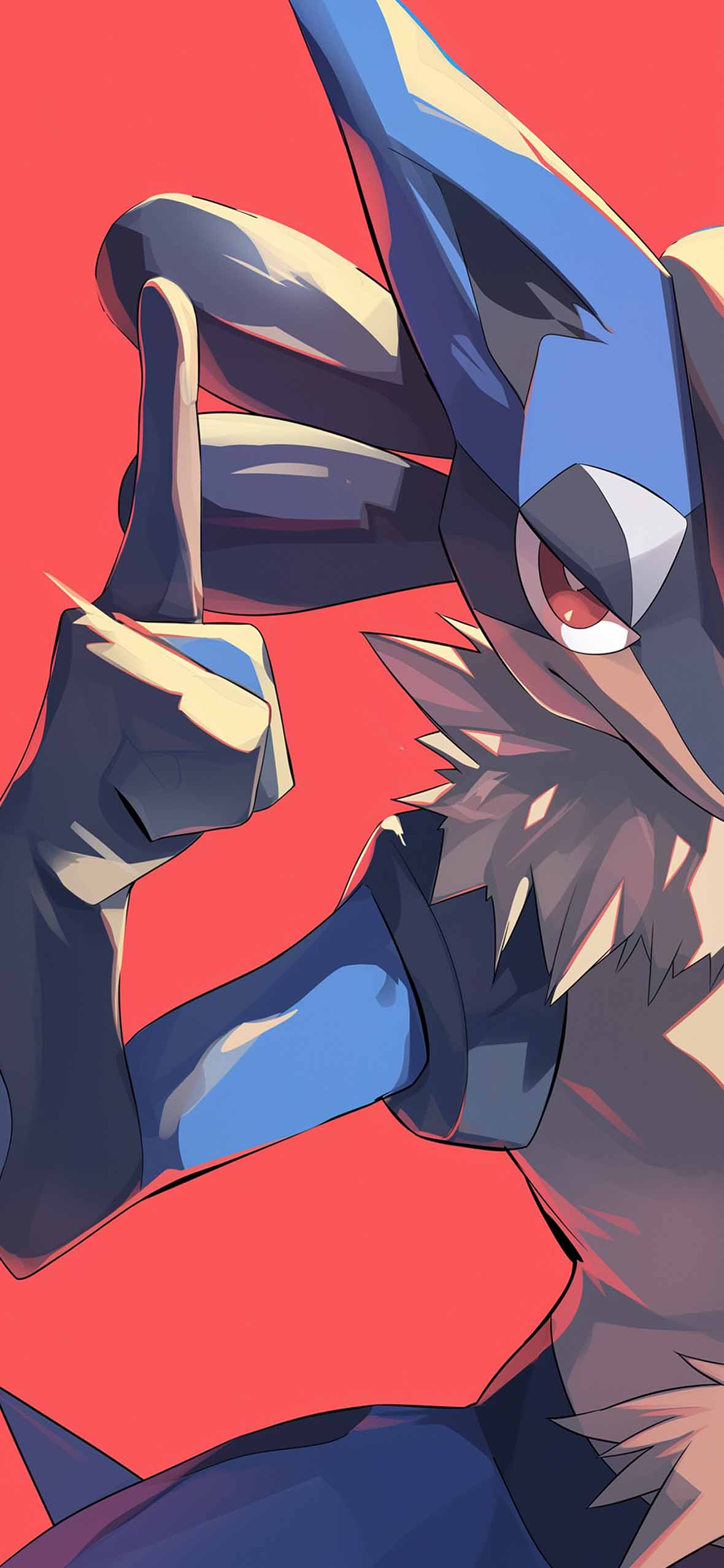 Lucario & Greninja Battle-Ready Matching Wallpapers - Anime Vibes