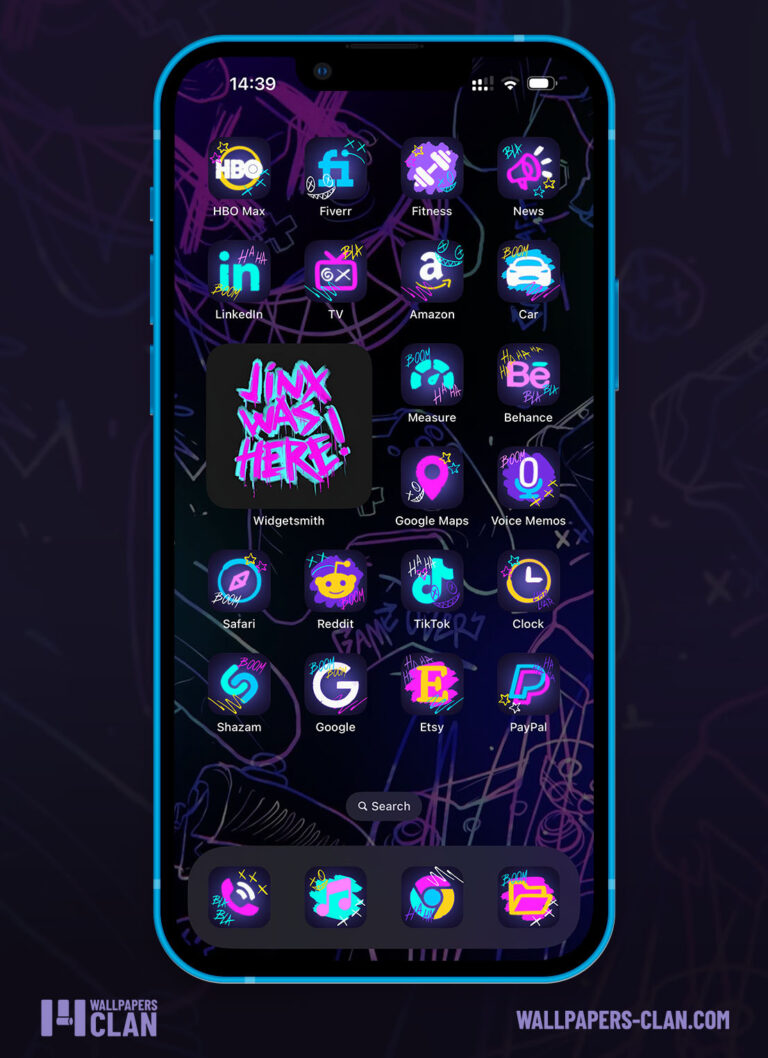 Jinx App Icons ㄨ ﾒ •.ᐟ Free Arcane Icons for iPhone & Android